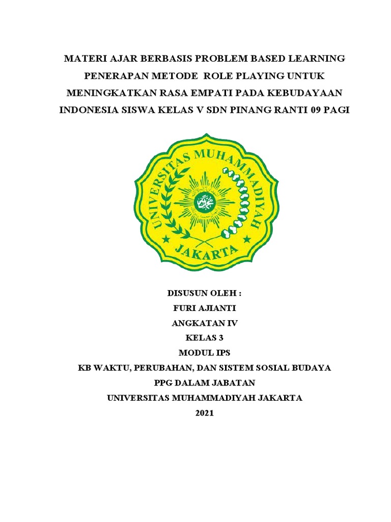 Materi Ajar Berbasis Problem Based Learning | PDF | Karier & Perkembangan