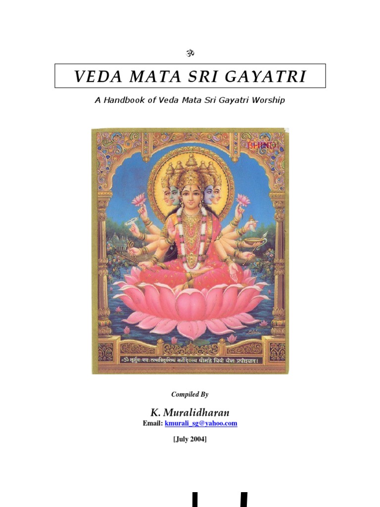 Veda Maata Gayatri | PDF | Mantra | Hindu Literature