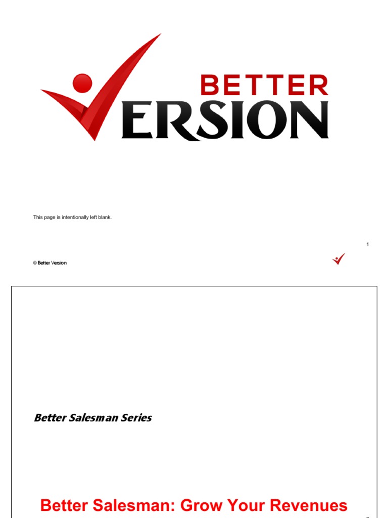 Better Salesman - Workbook | PDF | Sales | Body Language