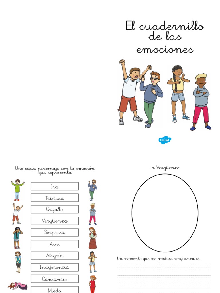 Cuadernillo de Emociones | PDF | Artes del Lenguaje y Comunicación