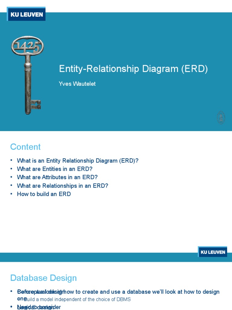 1 Entity Relationship Diagram | PDF | Databases | Computer Data