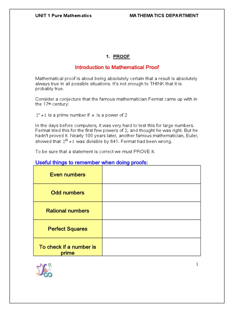A1 Unit 1 BOOK 1 Pure Maths | PDF | Mathematical Proof | Quadratic Equation