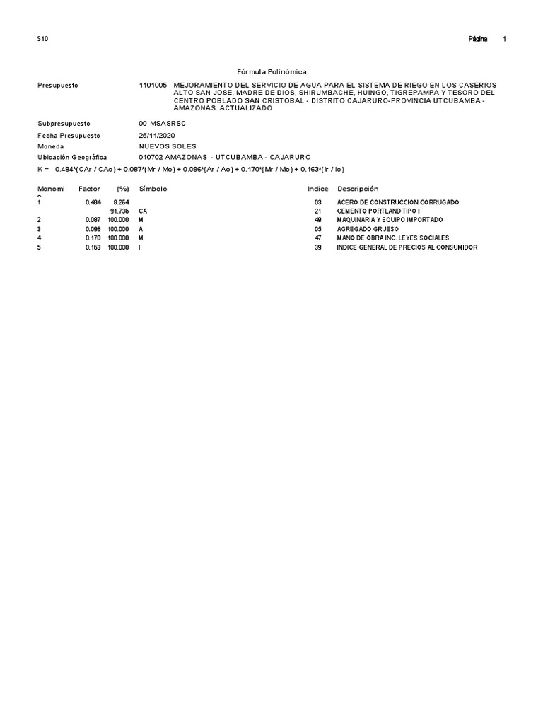 Formula K | PDF