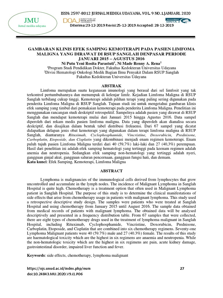Jurnal Limfoma | PDF | Pengembangan Diri | Kesehatan Holistik