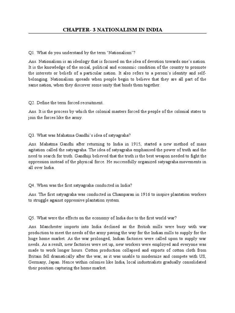 Nationalism in India | PDF | Mahatma Gandhi | Activism