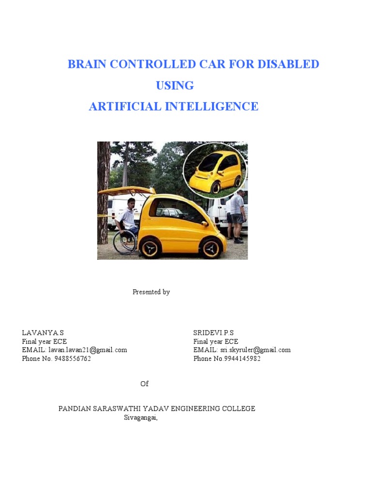BRAIN CONTROLLED CAR Using Artificial Intelligence | PDF ...