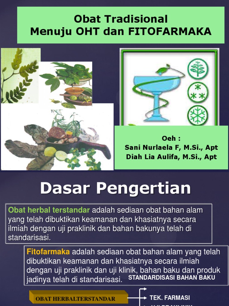Obat Tradisional Menuju OHT Dan Fitofarmaka | PDF
