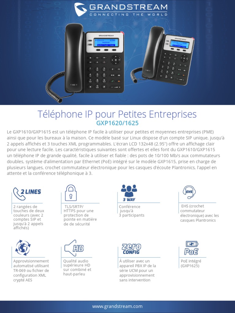 Téléphone IP Simple pour PME et Bureaux | PDF | Protocoles Internet ...