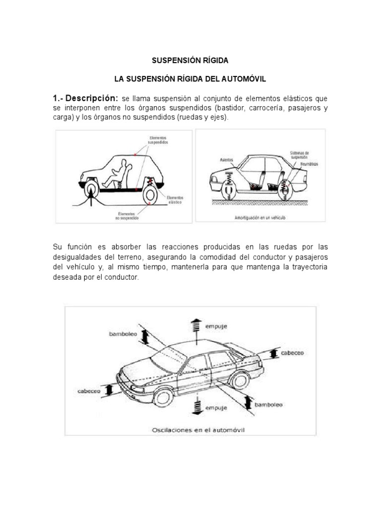 Suspension Rigida | PDF | Eje | Direccion