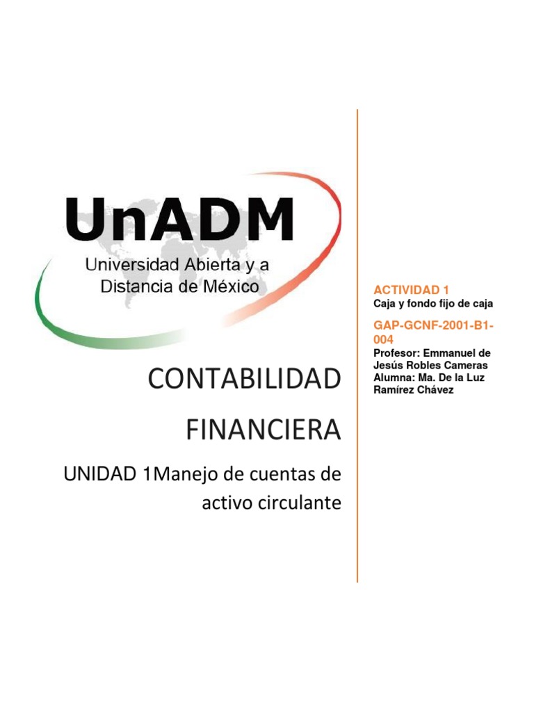 GCNF U1 A1 March | PDF | Contabilidad | Economias