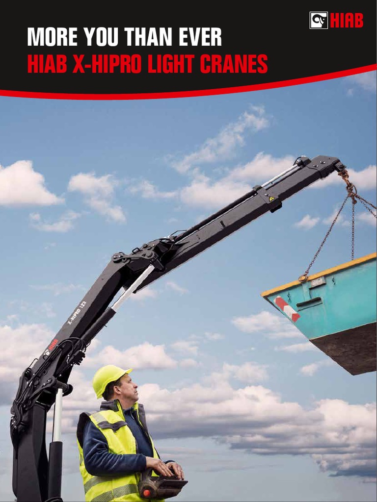 Hiab X-Hipro Light Cranes: More You Than Ever | PDF | Crane (Machine ...