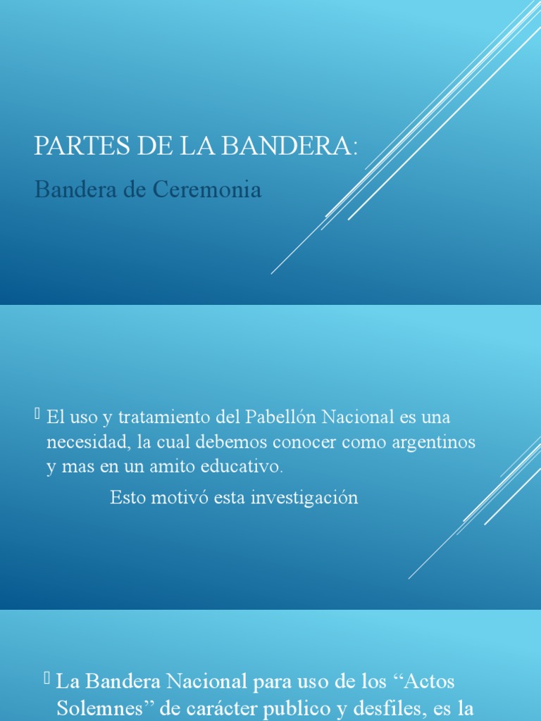 Partes de La Bandera | PDF | Los símbolos | Símbolos nacionales