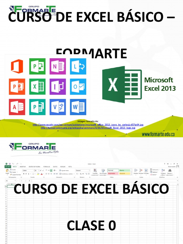 Clase 0 Curso Excel Basico Presentacion Curso | PDF | Microsoft Excel ...