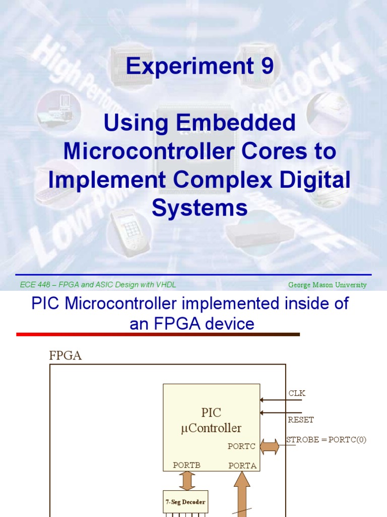 Experiment 9 Using Embedded Microcontroller Cores To Implement Complex Digital Systems | PDF ...