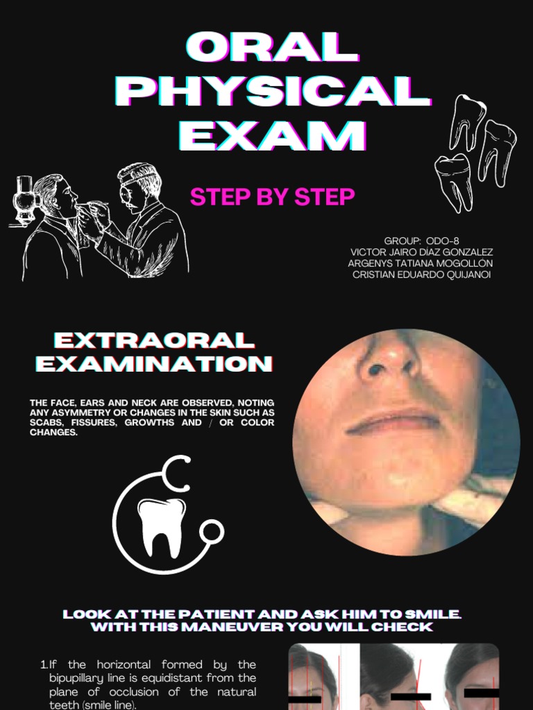 Oral Physical Exam | PDF | Tongue | Face