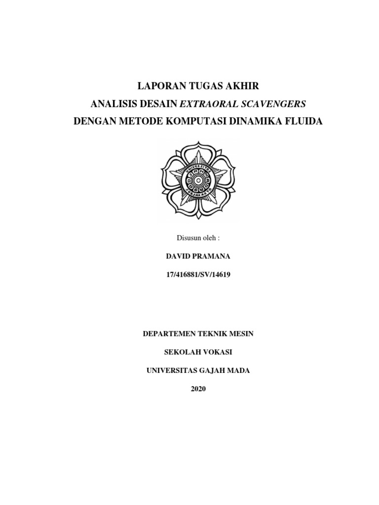 1.laporan Tugas Akhir David Pramana (Fix) | PDF