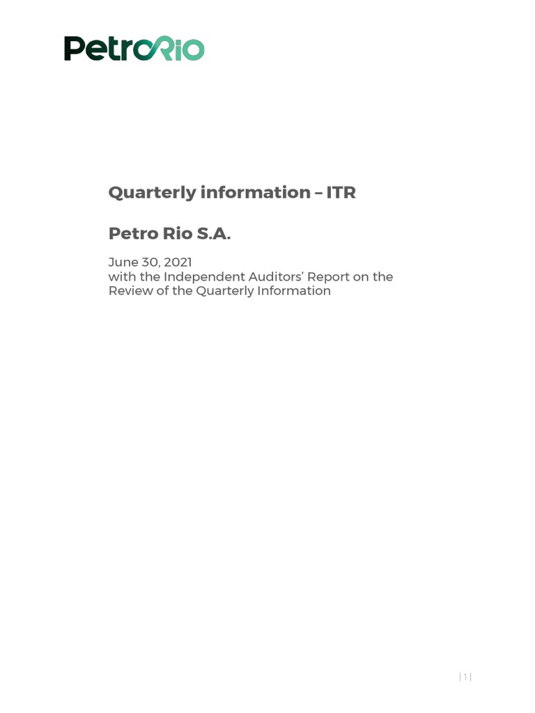 Petro Rio S.A. Q2 2021 Financial Review | PDF | Balance Sheet | Expense