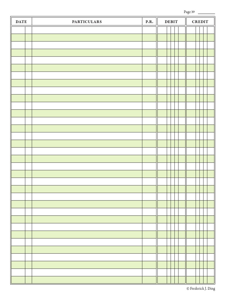 General Journal Template | PDF