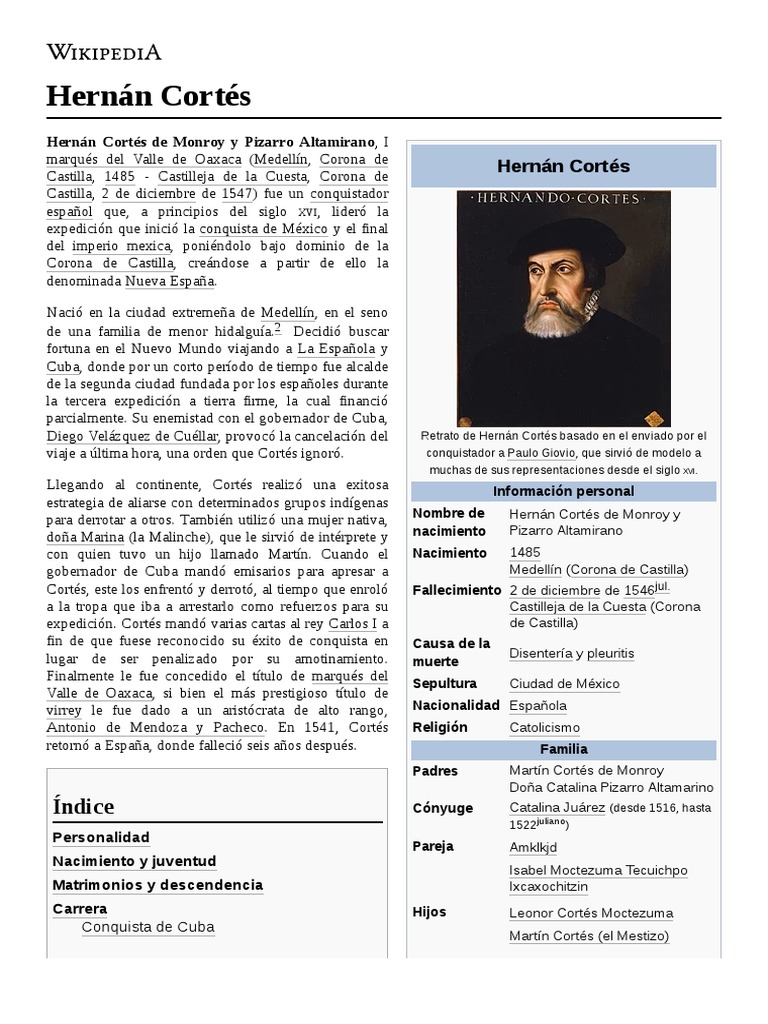 Hernán Cortés | PDF | Hernán Cortés | azteca