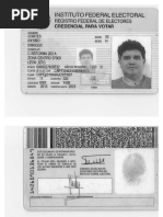 Ejemplo de Credencial INE | PDF