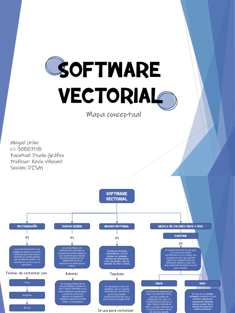 Mapa Conceptual Vectores - Abigail Uribe | PDF | Color | Modelo de ...