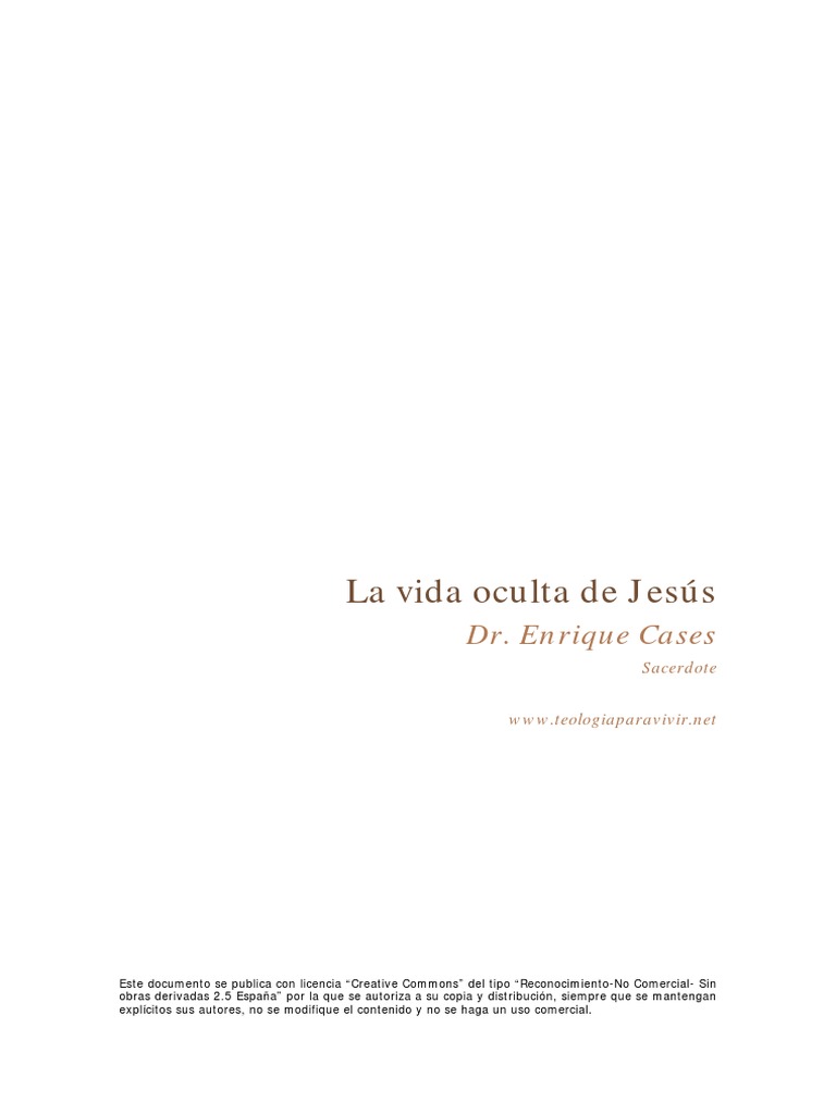 La Vida Oculta De Cristo Descargar Gratis Pdf Jesús María Madre
