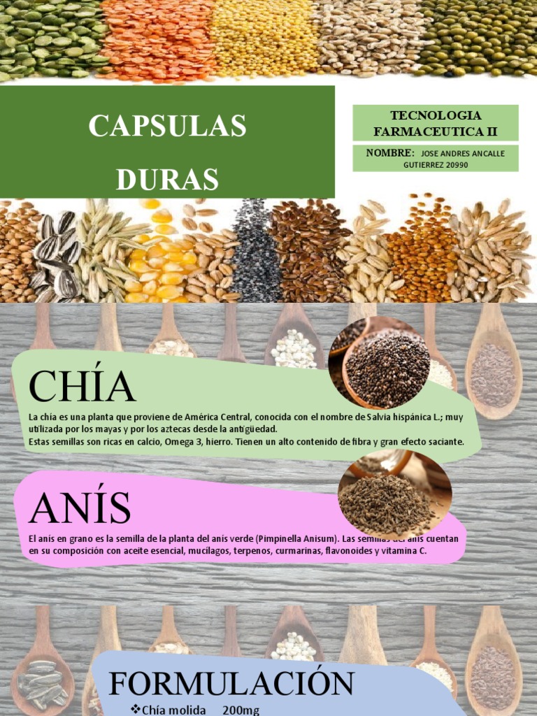 Presentación CAPSULAS DURAS | PDF