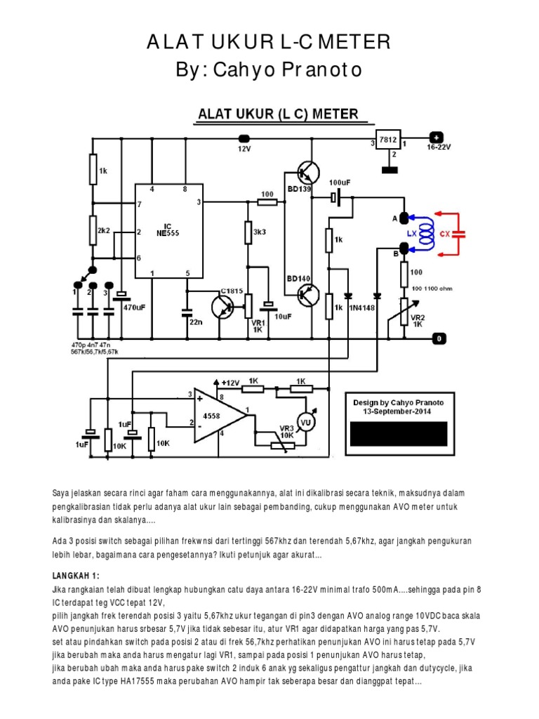 L-C Meter Cahyo Pranoto | PDF | Metode & Bahan Ajar | Teknologi & Rekayasa