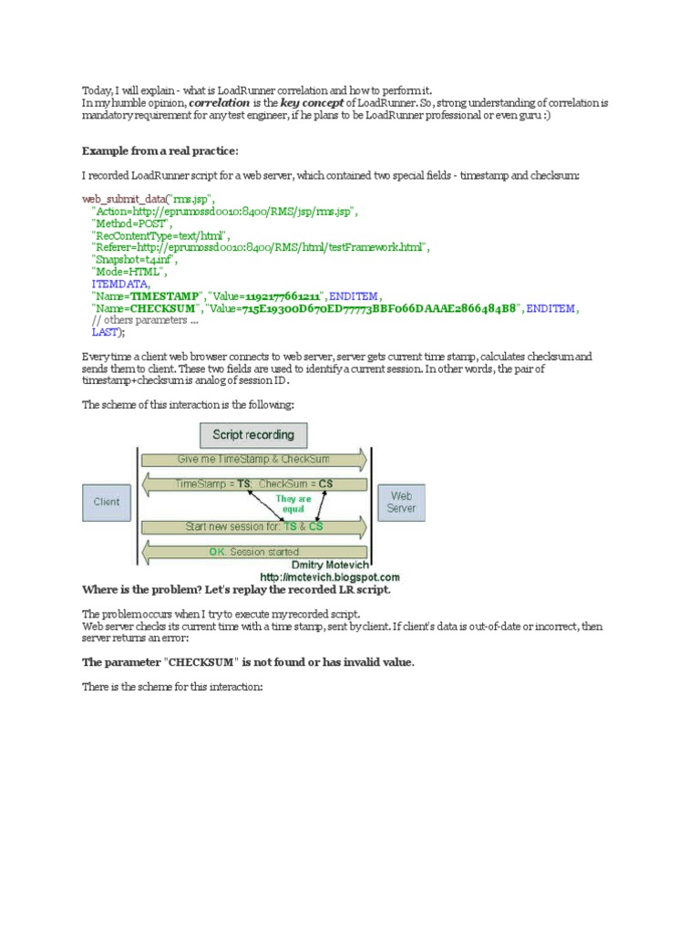 Understanding LoadRunner Correlation | PDF | Internet & Web | World ...