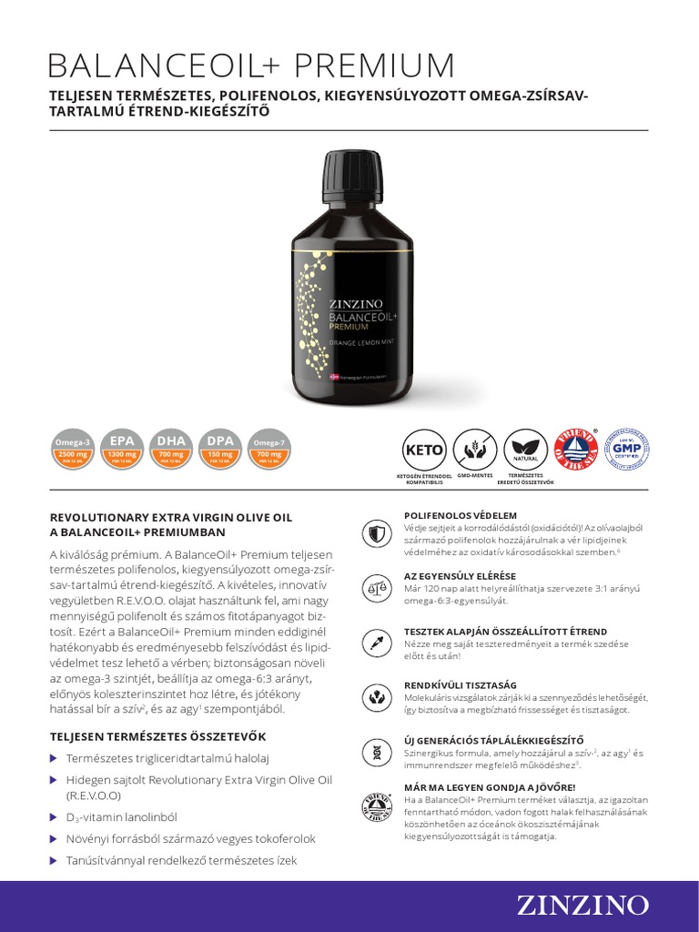 BalanceOil Plus Premium Hu HU | PDF