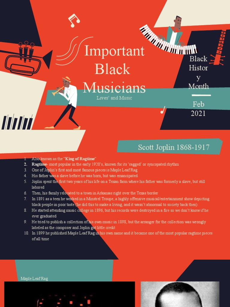 Important Black Musicians: Black Histor y Month | PDF | Performing Arts ...