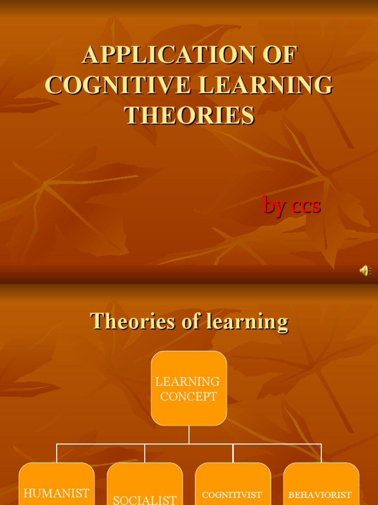Applying Cognitive Learning Theories | PDF | Learning | Cognition