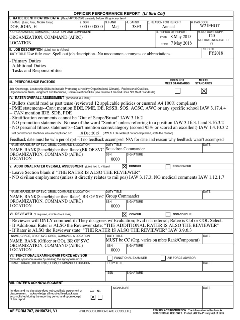 OFFICER PERFORMANCE REPORT | PDF