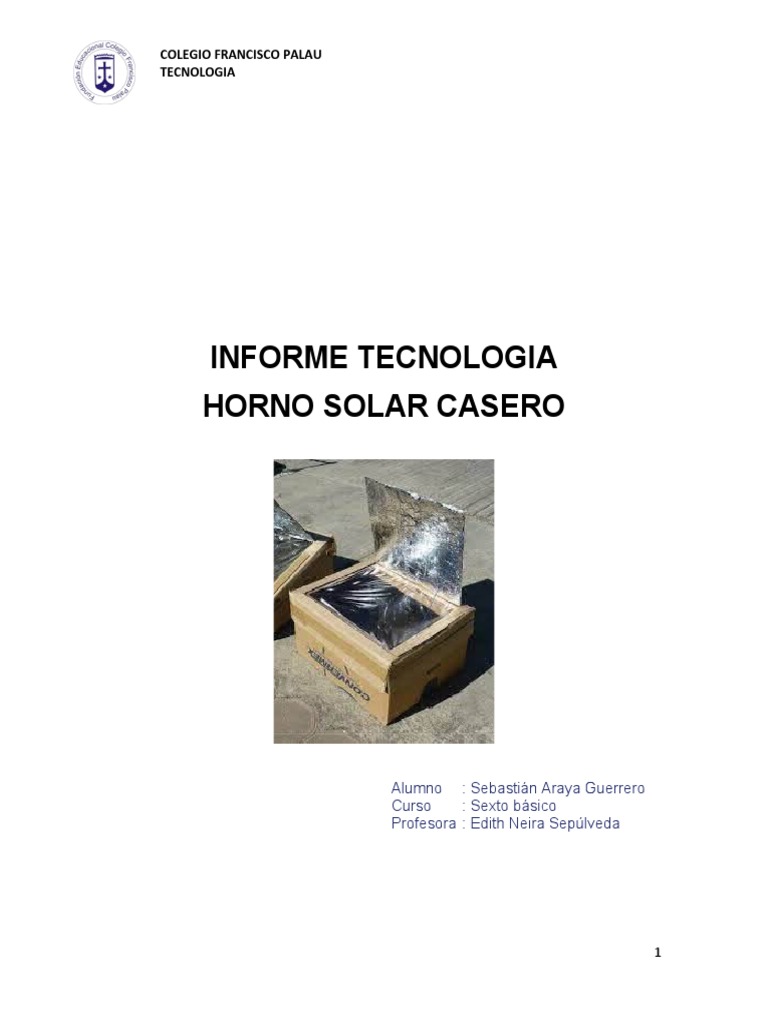 Horno Solar Casero Cómo Hacer Un Horno Solar Sencillo Con Cajas De