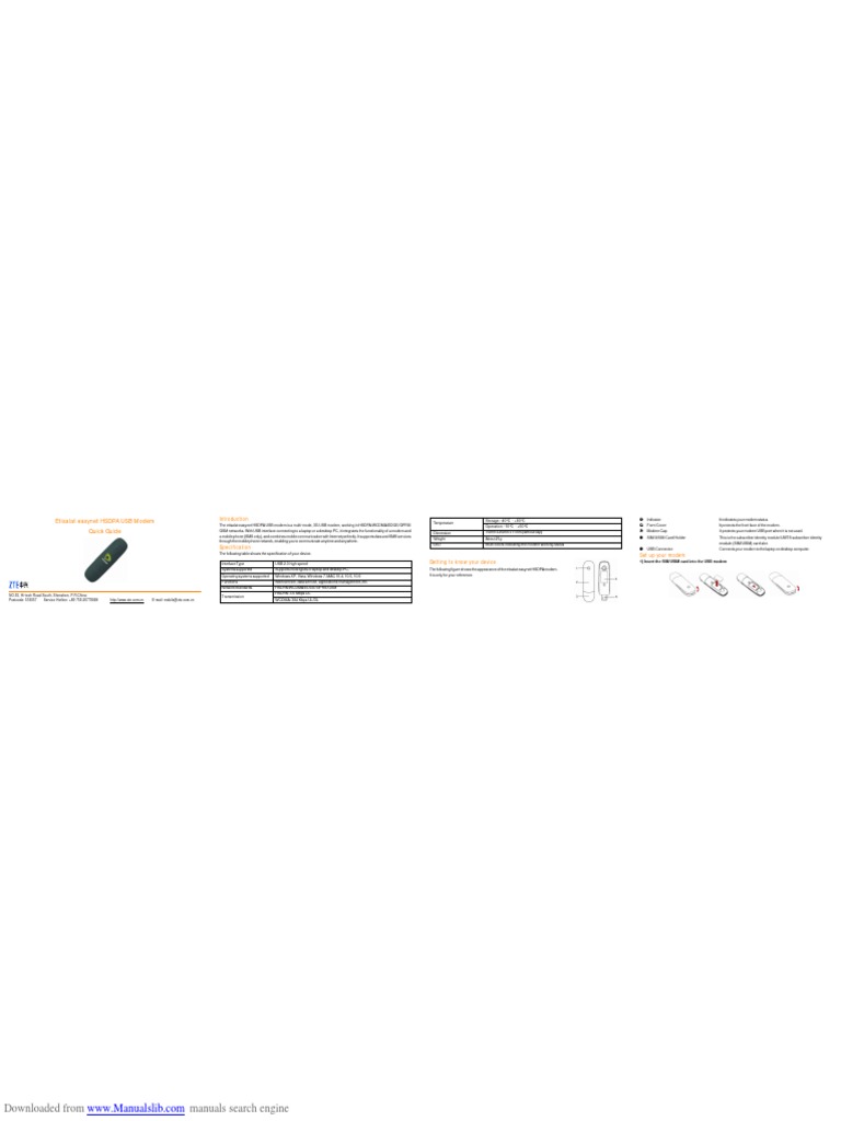 Etisalat Easynet USB Modem Guide | PDF | General Packet Radio Service ...