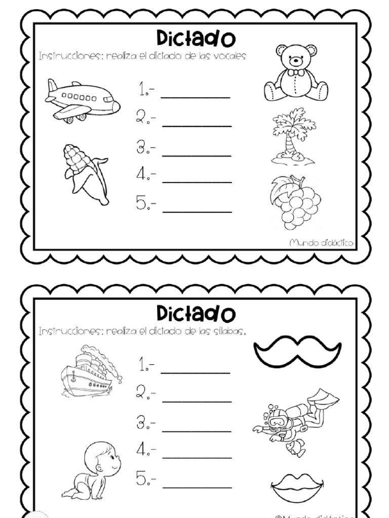 Dictados Con Referencia Visual Me360 | PDF