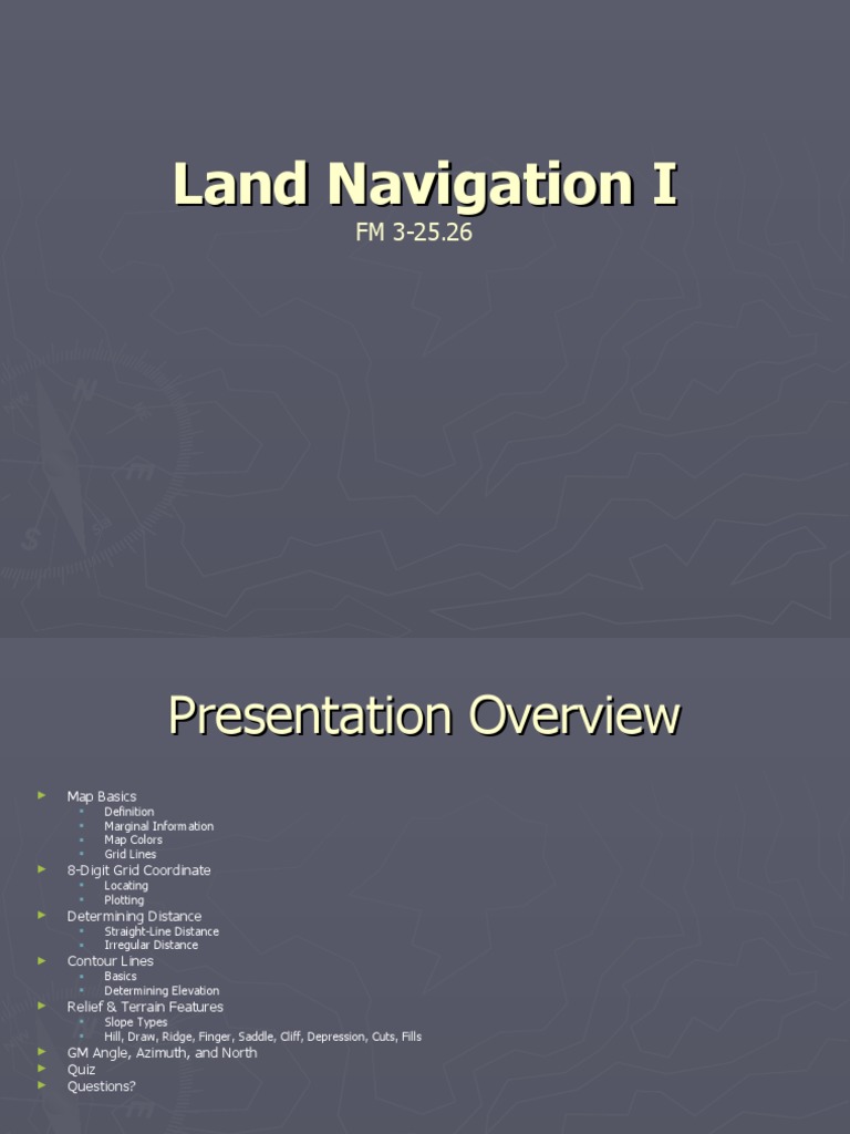Land Navigation | PDF | Contour Line | Compass