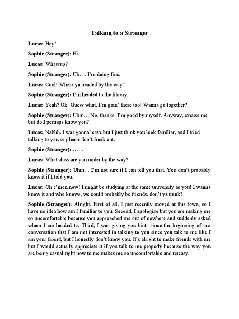 Casual Speech Example - Oral Communication | PDF