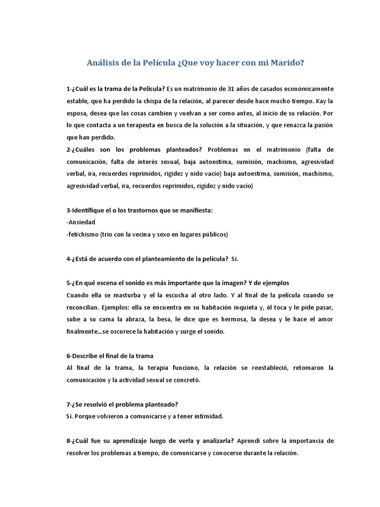 Análisis de La Película | PDF | Psicoterapia | Aprendizaje
