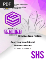 CREATIVE Non Fiction G12 - Q1 - Module 2 - Principles Elements ...