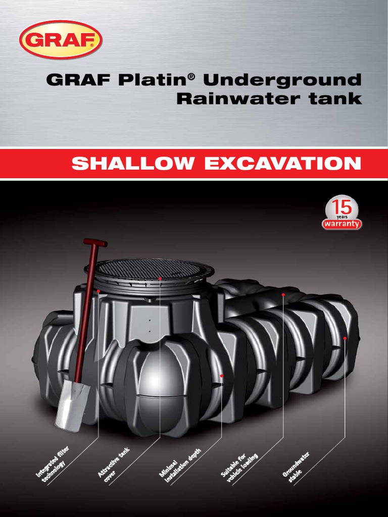 Shallow Excavation: GRAF Platin Underground Rainwater Tank | Download ...
