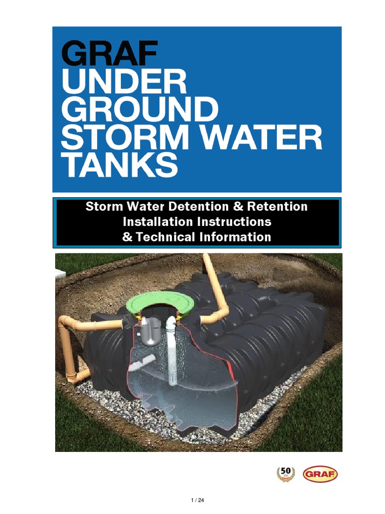 Storm Water Detention & Retention Installation Instructions & Technical ...