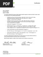 APU Purge Declaration Certificate | PDF