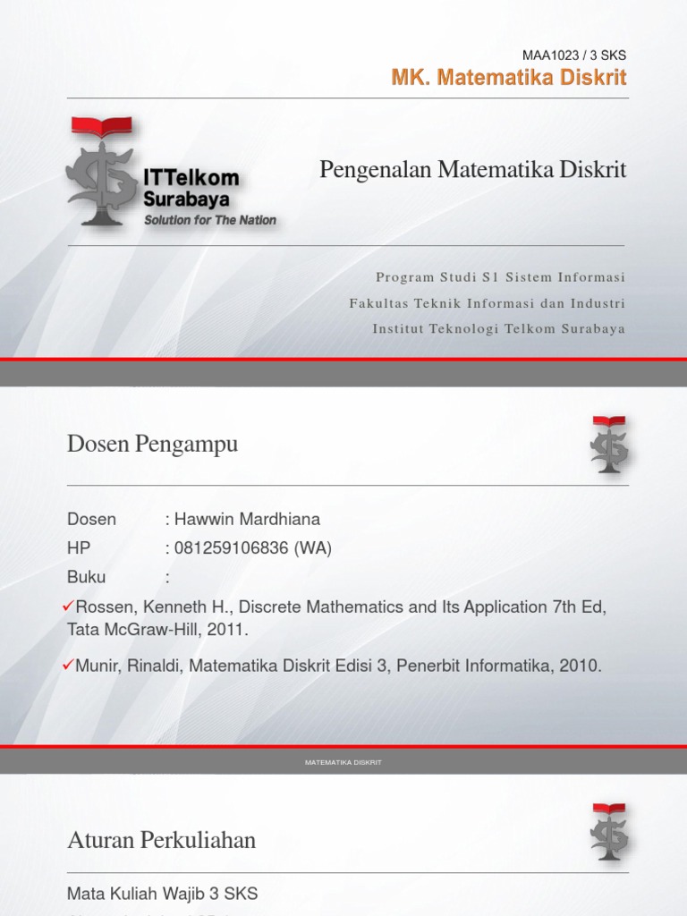 Pengantar Matematika Diskrit | PDF