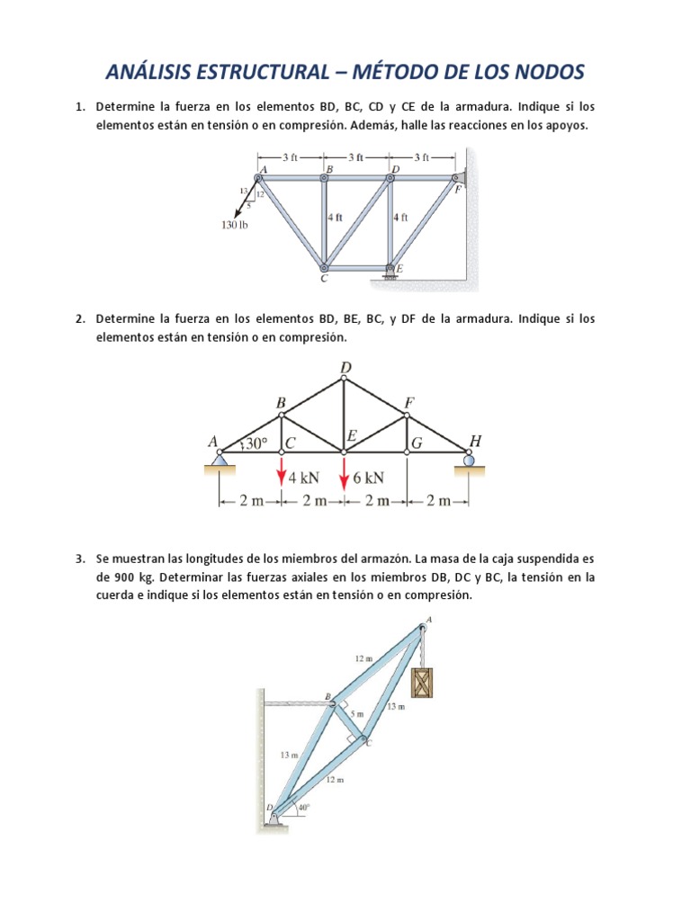 Análisis Estructural - Nodos | PDF | Ciencia y matemáticas