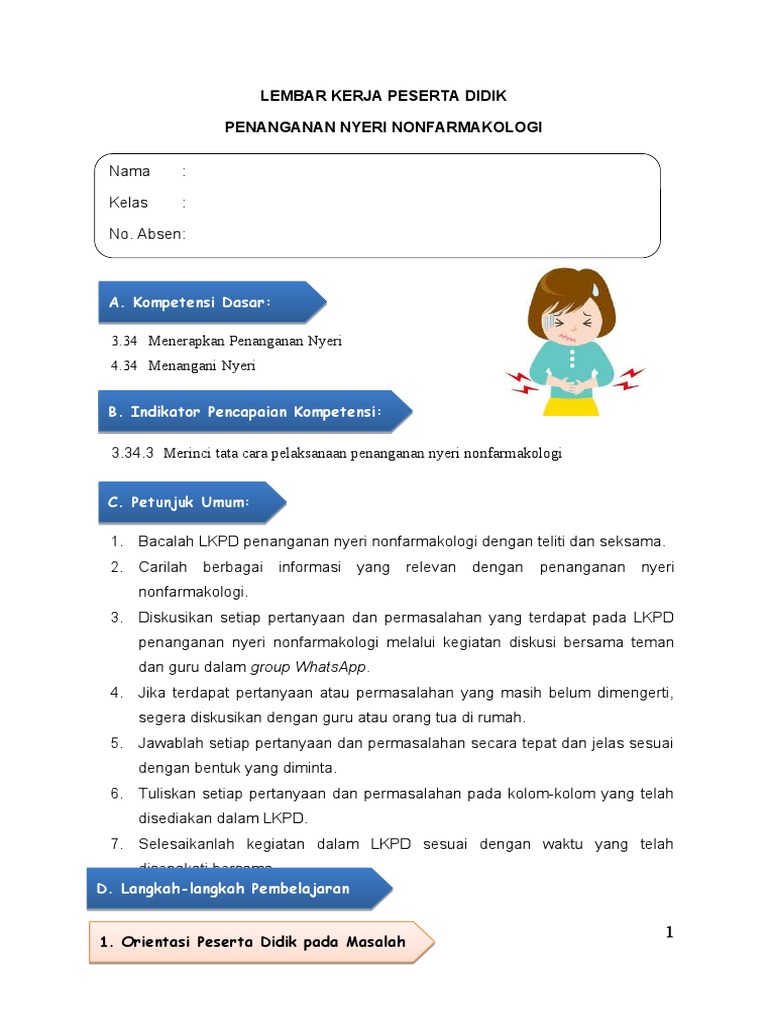 LKPD Penanganan Nyeri - Putu Ria Laksmi Handayani | PDF