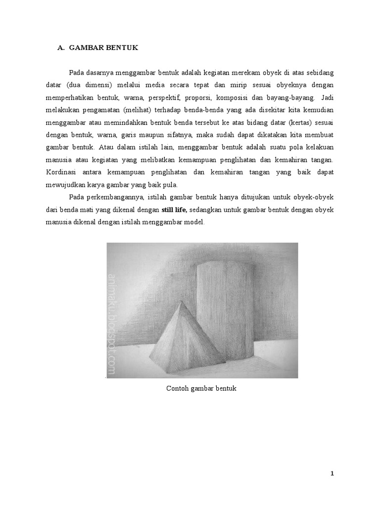 Modul GAMBAR BENTUK | PDF