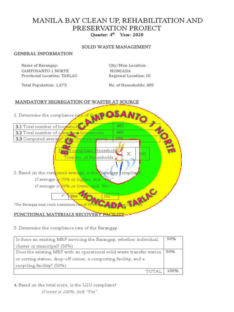 ECA Form | PDF | Municipal Solid Waste | Environment