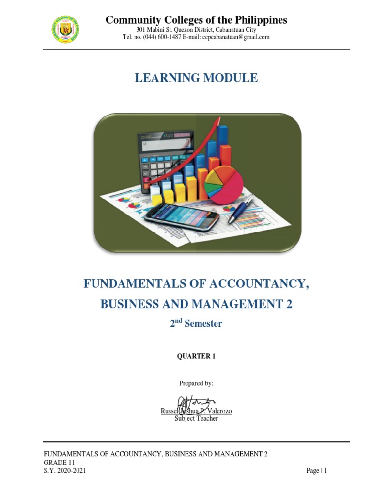 Learning Module: Community Colleges of The Philippines | PDF | Balance ...