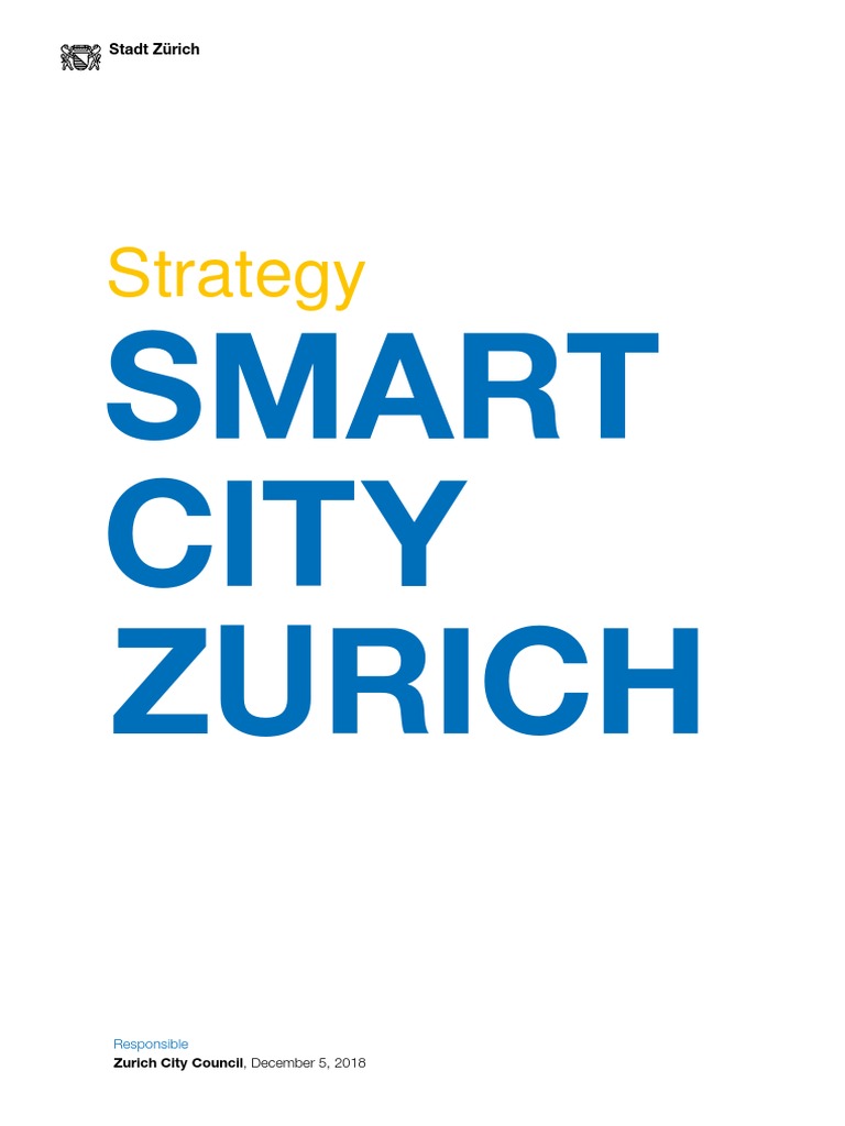 Smart City Zurich Strategy 2021 2022 | PDF | Innovation | Infrastructure